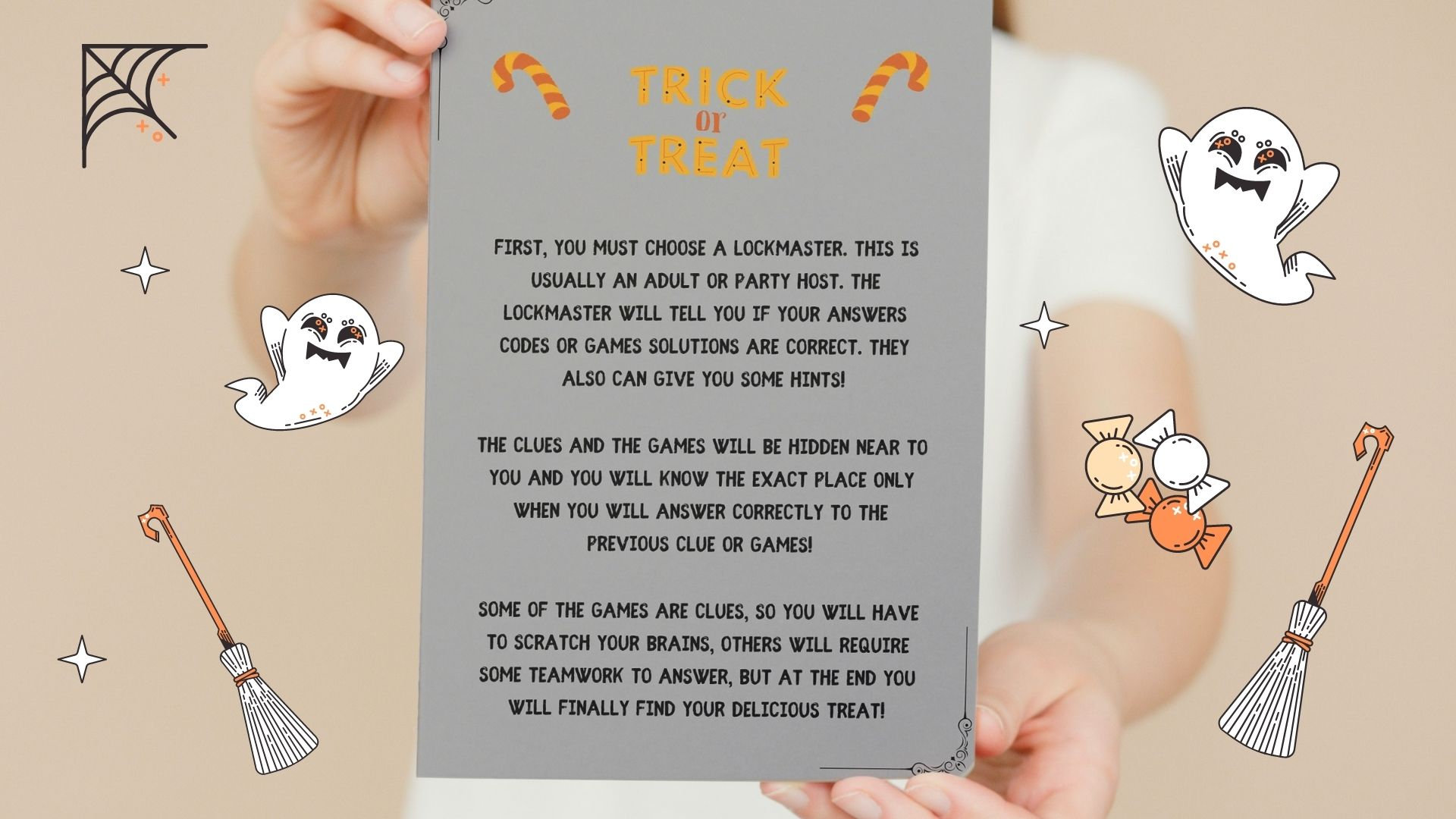 Halloween Escape Room for Kids | Printable Escape Room, Halloween Party ...