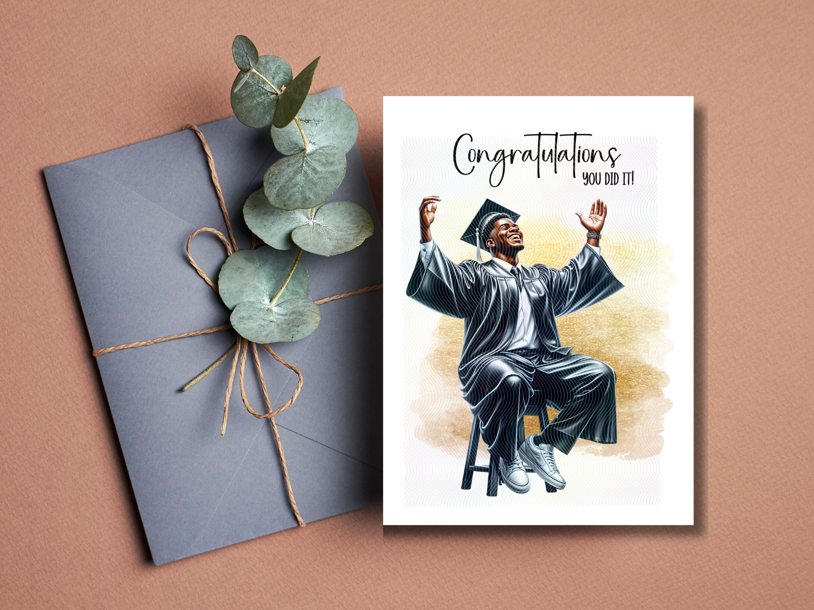 Black Male Graduation | Black Man | College Graduation | Black Greeting ...