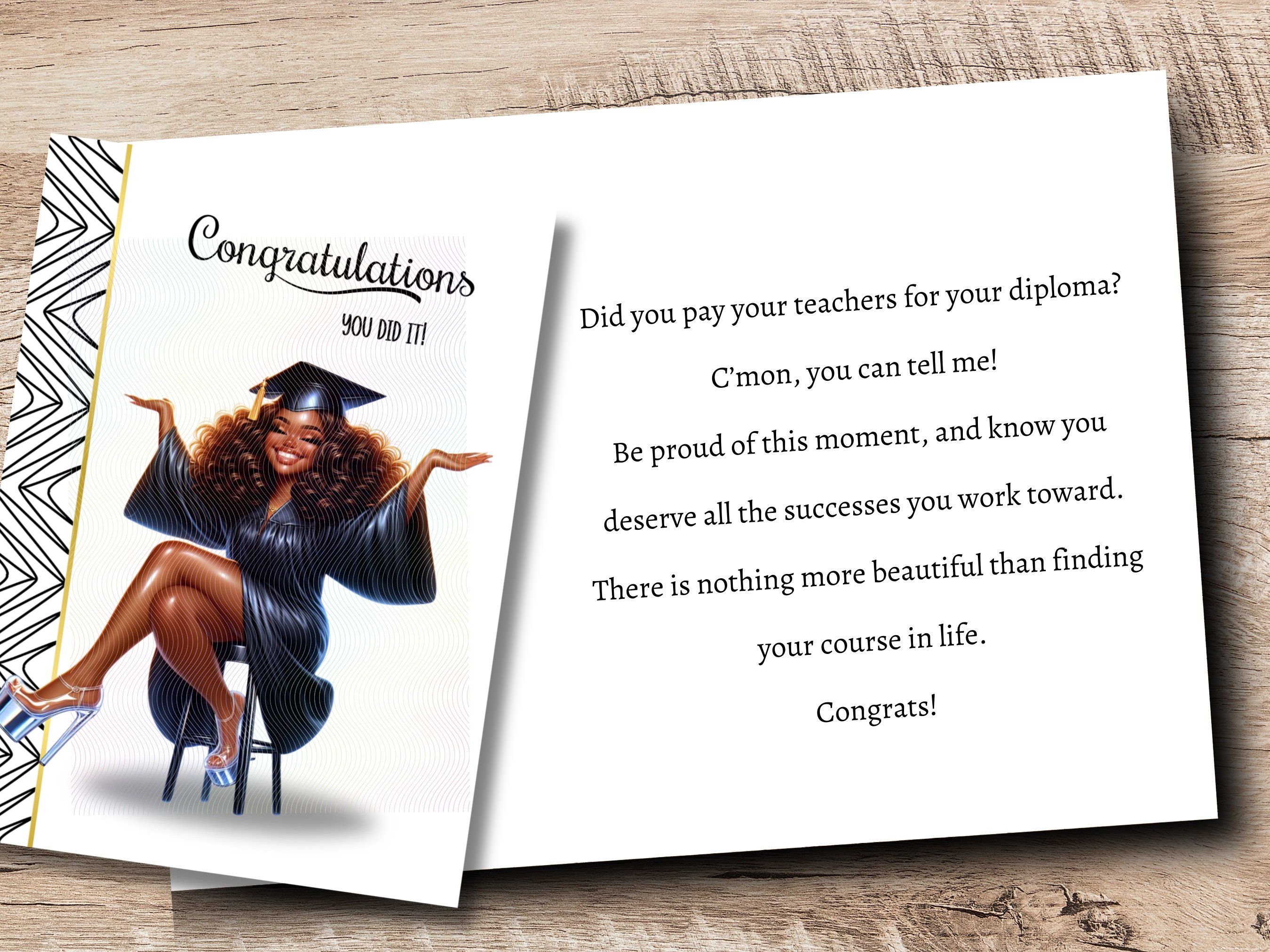 Black Girl Graduation African American Black Woman College Graduation ...