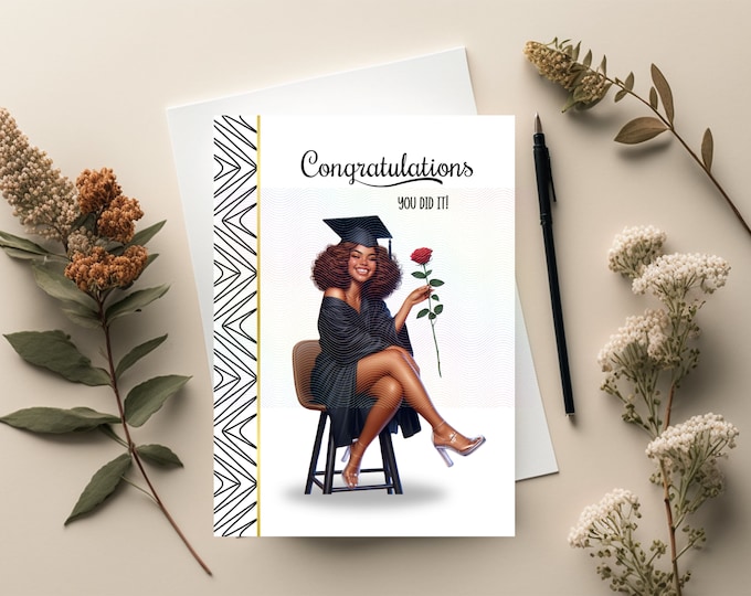 Black Girl Graduation African American Black Woman College Graduation ...