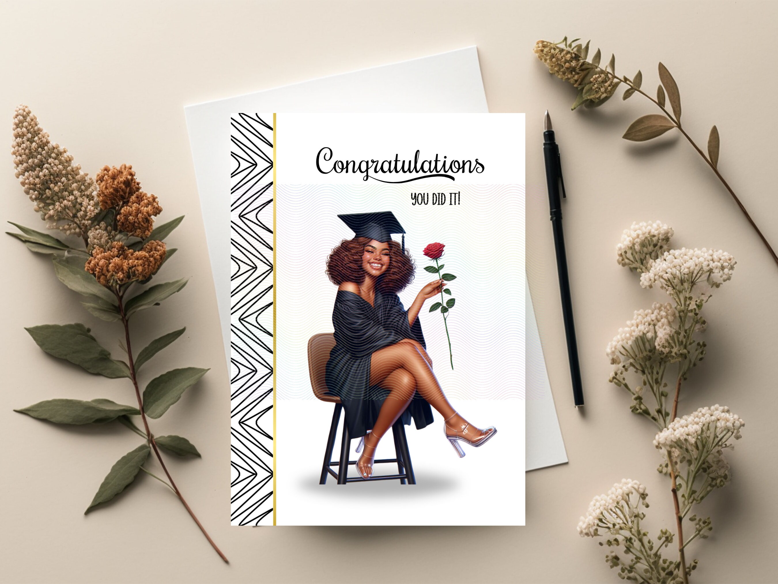 Black Girl Graduation African American Black Woman College Graduation ...