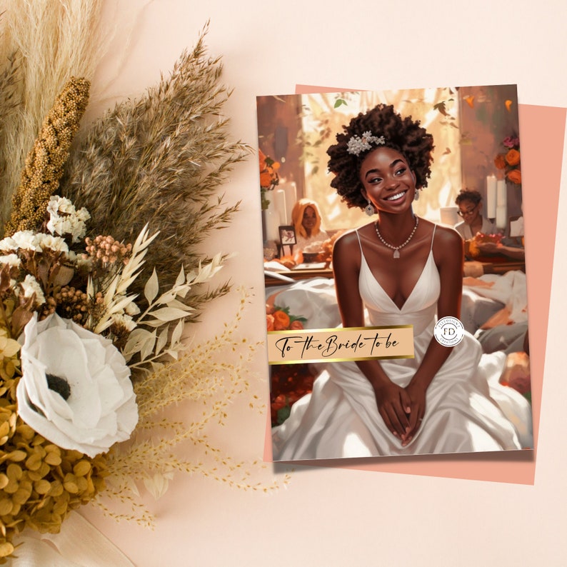To the Bride to Be | Bridal Shower Card | Black Newly Weds | Black ...