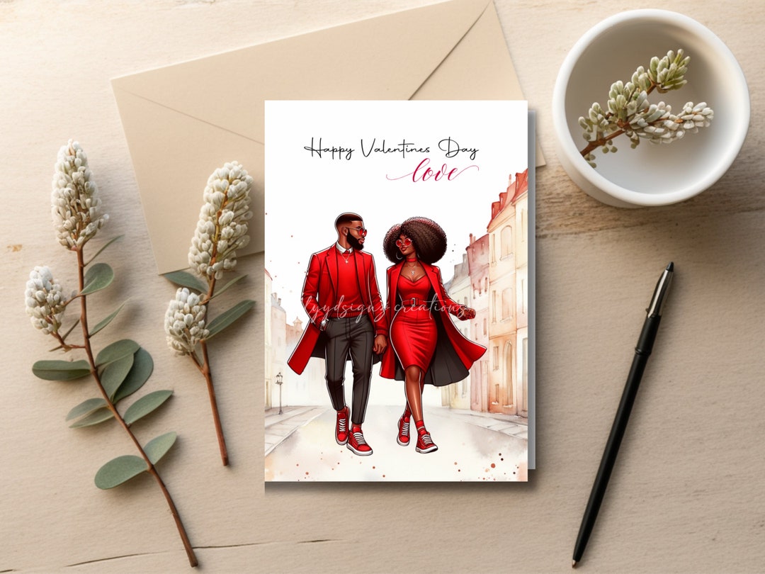 Black Love Greeting Card I Love You Card Afrocentric Love Greeting ...