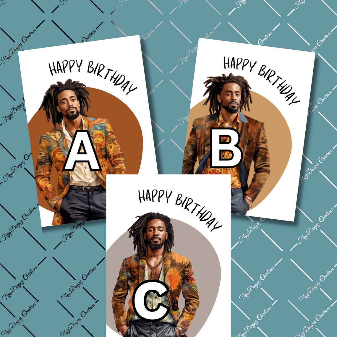 Black Man Birthday Card Black Greeting Cards Cards for Black Men - Etsy