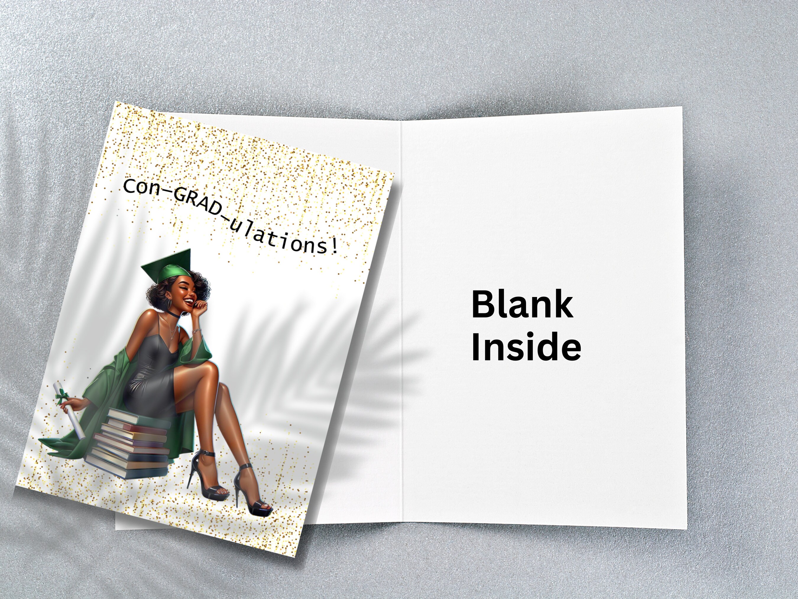Graduation 2024 Custom Card, Black Girl Graduation Card, Black Greeting ...