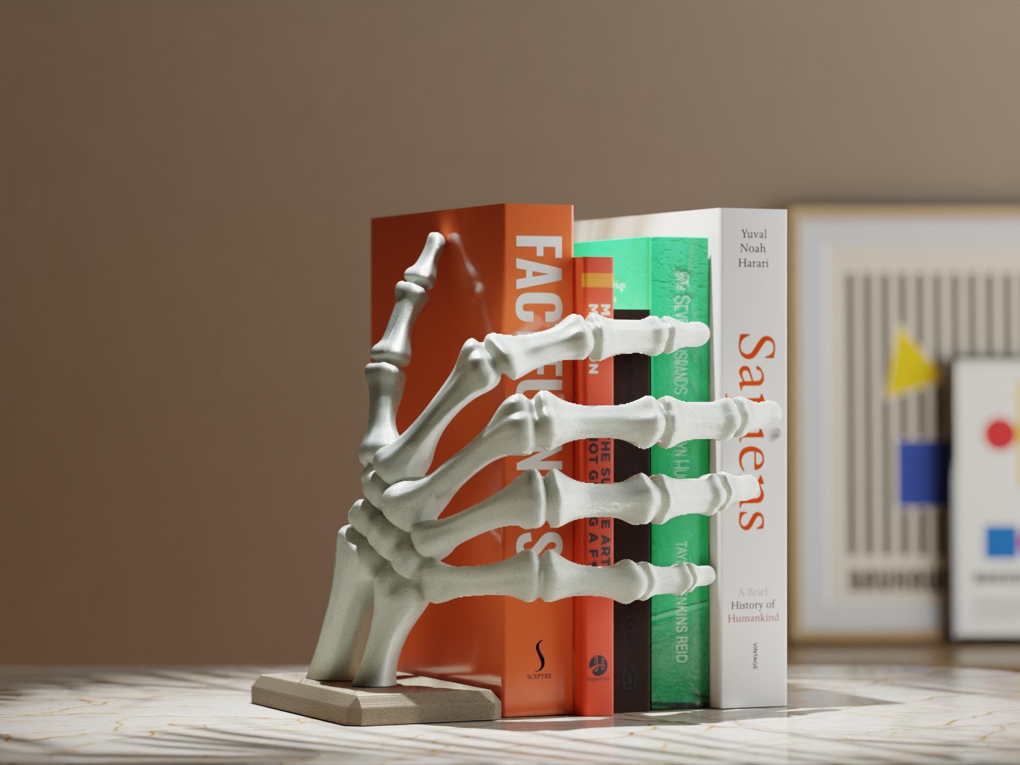 Skeleton Hand Bookstop - Etsy