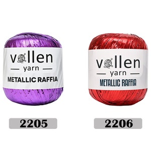 Crochet Metallic Shiny Raffia Yarn,glossing Yarn,metallic Knitting Yarn ...