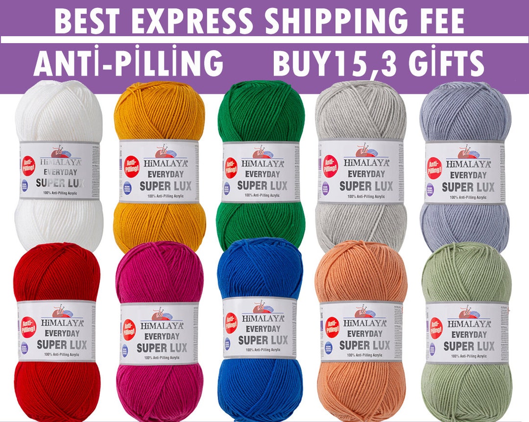Himalaya Everyday Anti-pilling 100gr Crochet Yarn,yarn for Knitting Non ...