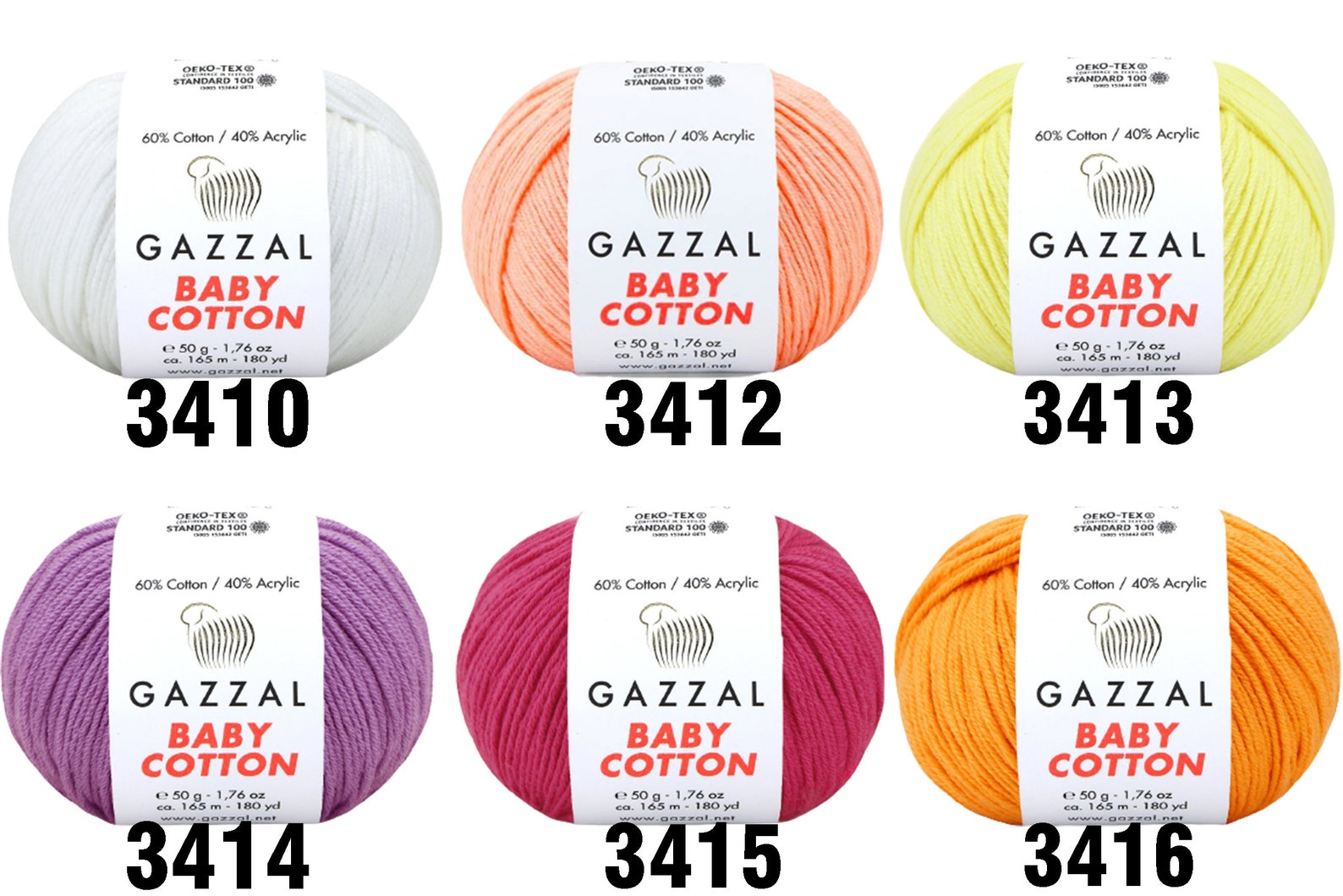 Gazzal Baby Cotton Yarn50grdoll Yarncrochet Knitting Yarn - Etsy