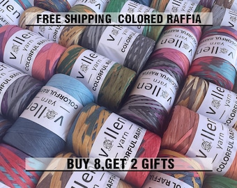 200m Raffia Ribbon in Different Colours - Etsy UK