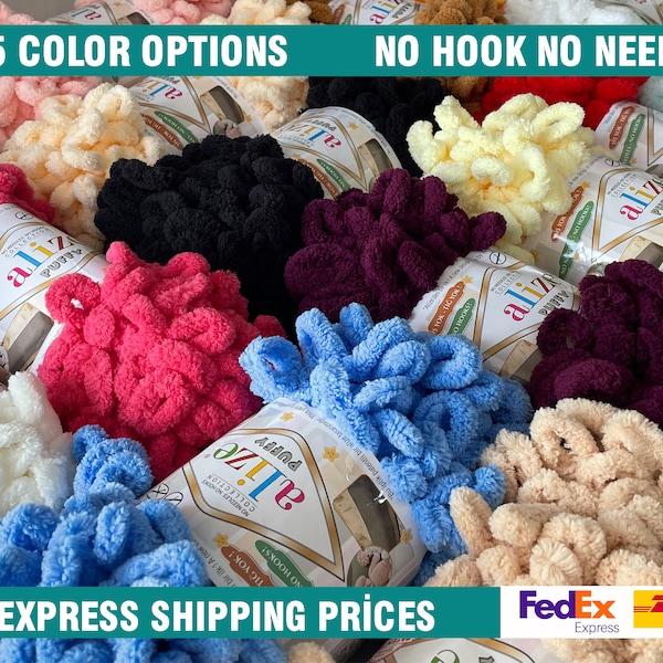 Alize Puffy Yarn - Etsy