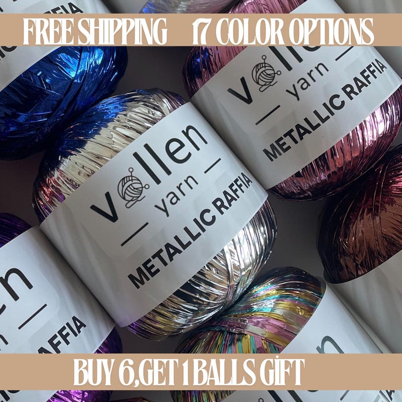 Metallic Yarn - Etsy