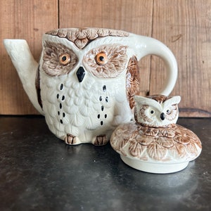 Vintage Enesco Owl Teapot, Owl Teapot, Enesco Pottery, Teapot Collector ...