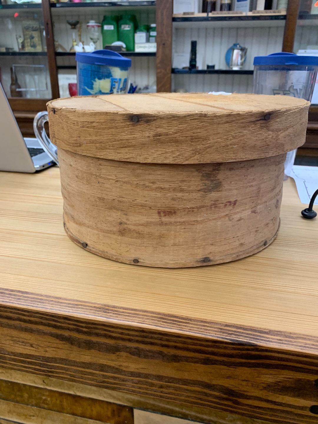 Vintage Round Cheese Box, Rustic Cheese Box, Rustic Decor, Farmhouse ...