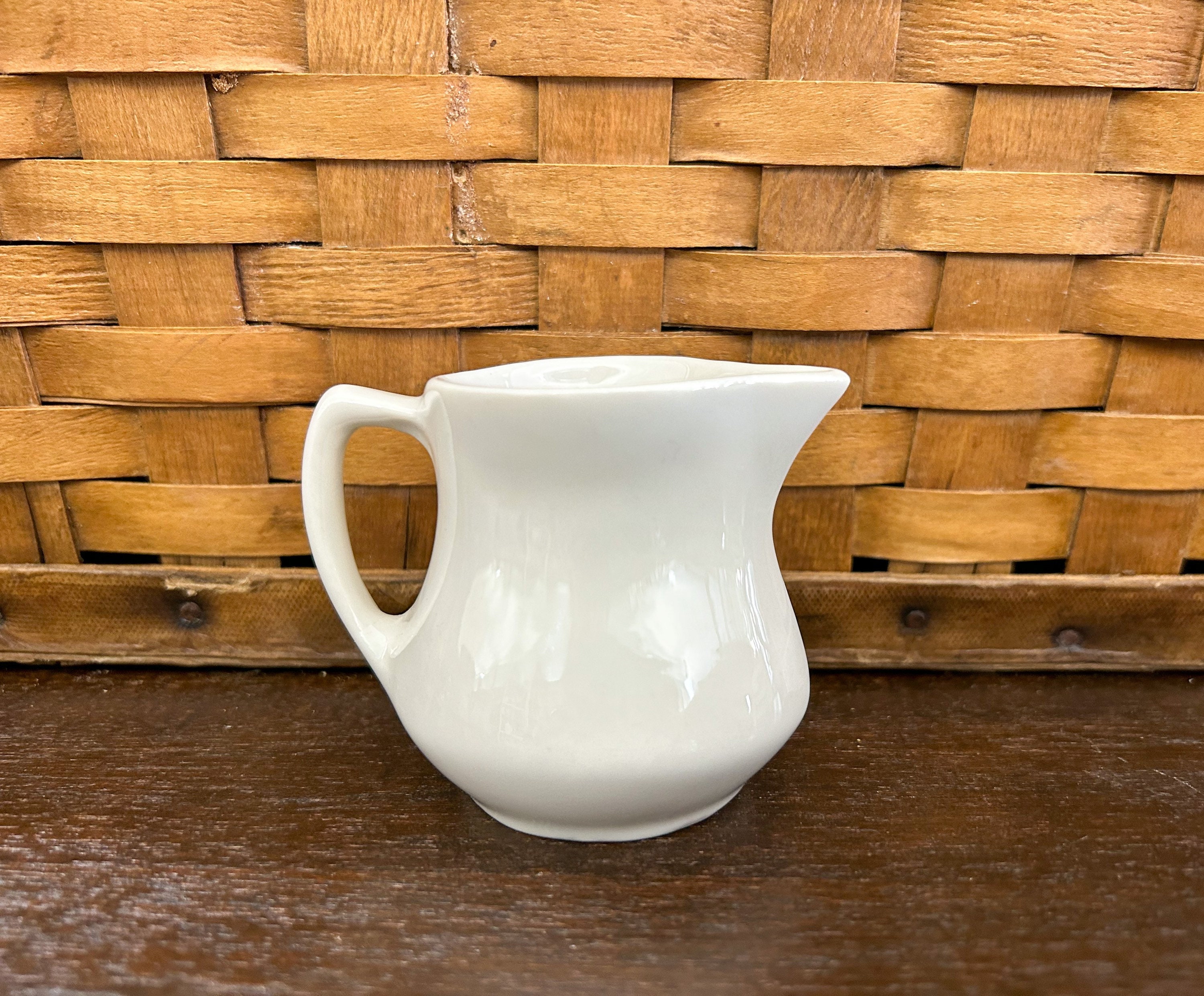 Shenango White Creamer Vintage Creamer Pottery Coffee - Etsy