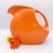 Fiesta Pitcher Fiesta Disc Pitcher Apricot Fiestaware Art Deco Pitcher ...