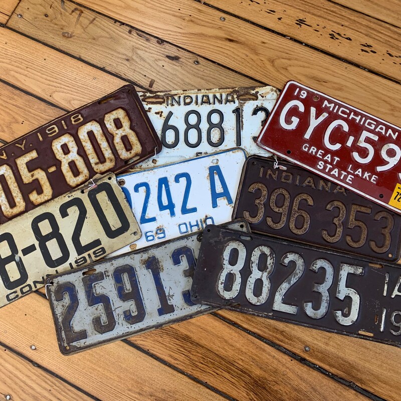Old License Plate - Etsy