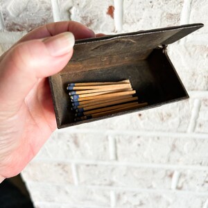 Ntique Cast Iron Match Safe, Black Cast Iron Matchstick Holder, Cast ...