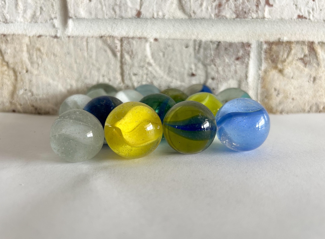 Vintage Cats Eye Shooter Marbles, Set of 14, Marbles, Glass Marbles ...