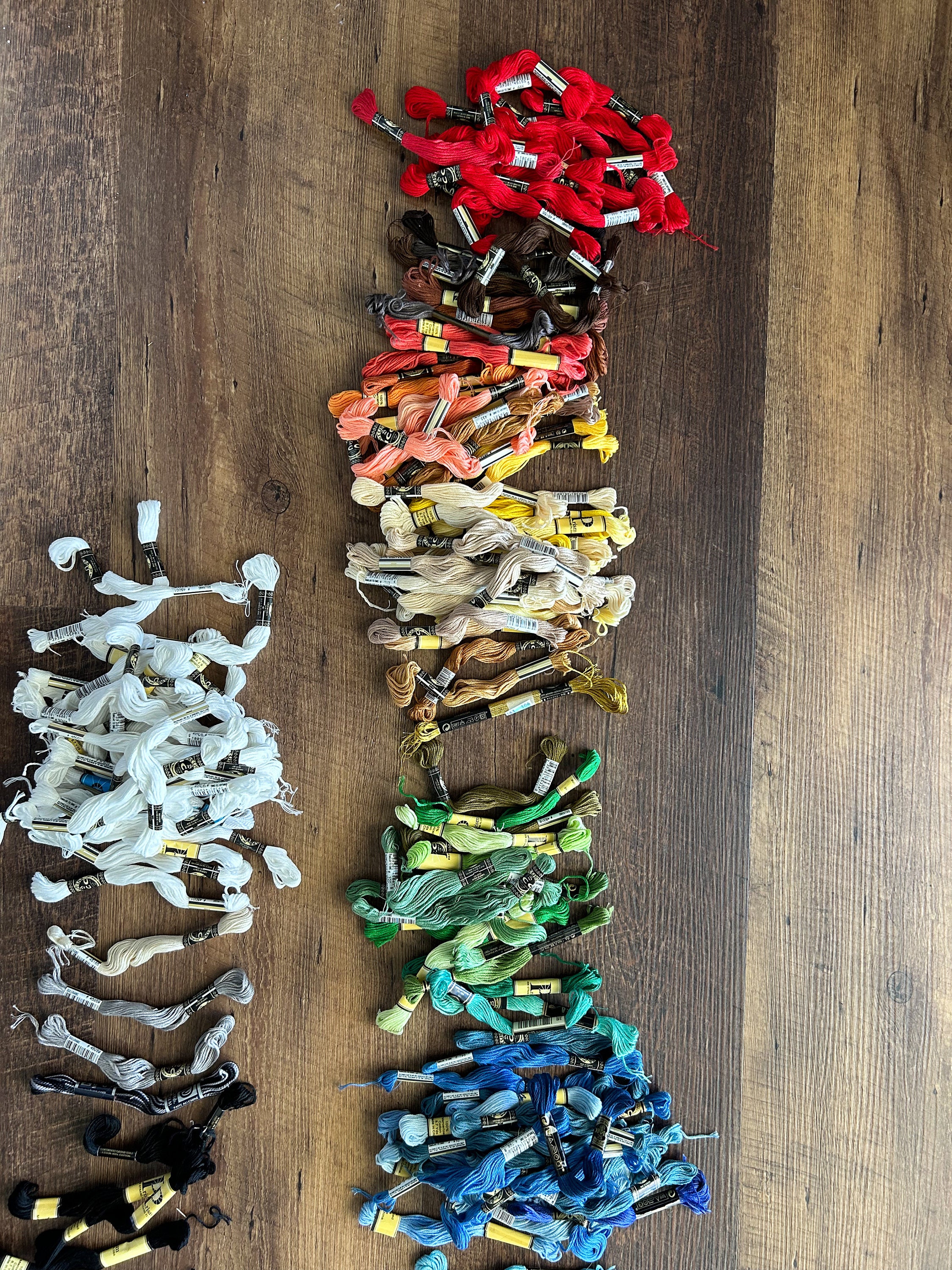 Vintage NOS Embroidery Floss, Multiple Colors, Embroidery Floss Lot ...