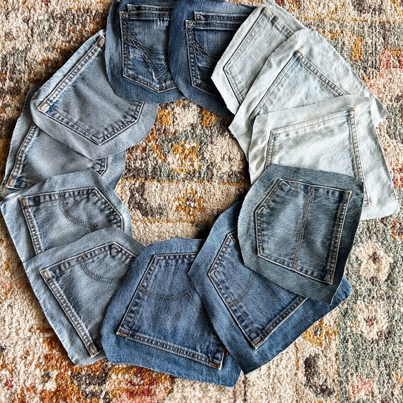 Denim Pockets - Etsy