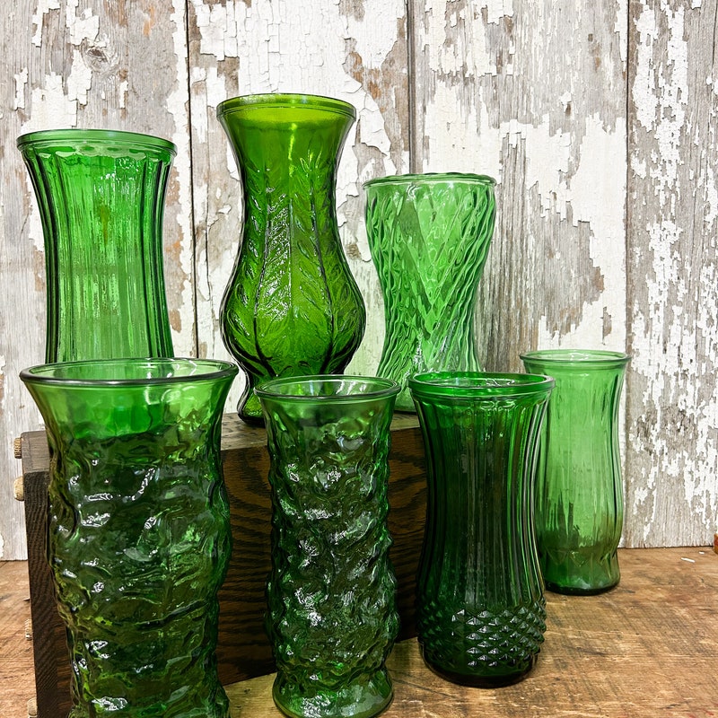 Green Glassware - Etsy