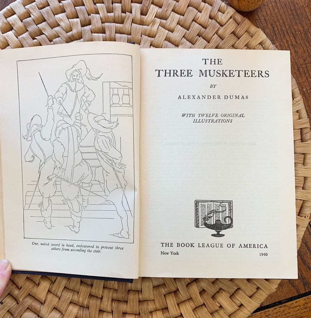 Adventure Book, Three Musketeers, Book Lover Gift, Classic Literature ...