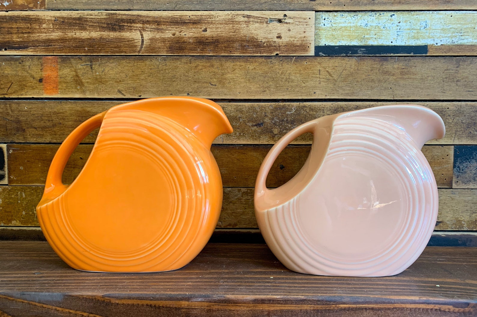 Fiesta Pitcher Fiesta Disc Pitcher Apricot Fiestaware - Etsy