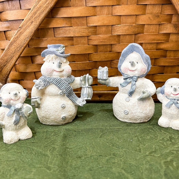 Snowman Family Figures - Etsy