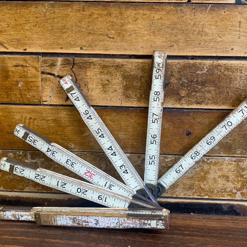 Antique Wood Tape Measure - Etsy
