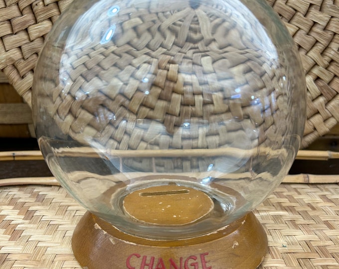 Antique Vic Moran Bubble Bank Glass Moo La With Cow Inside - Etsy