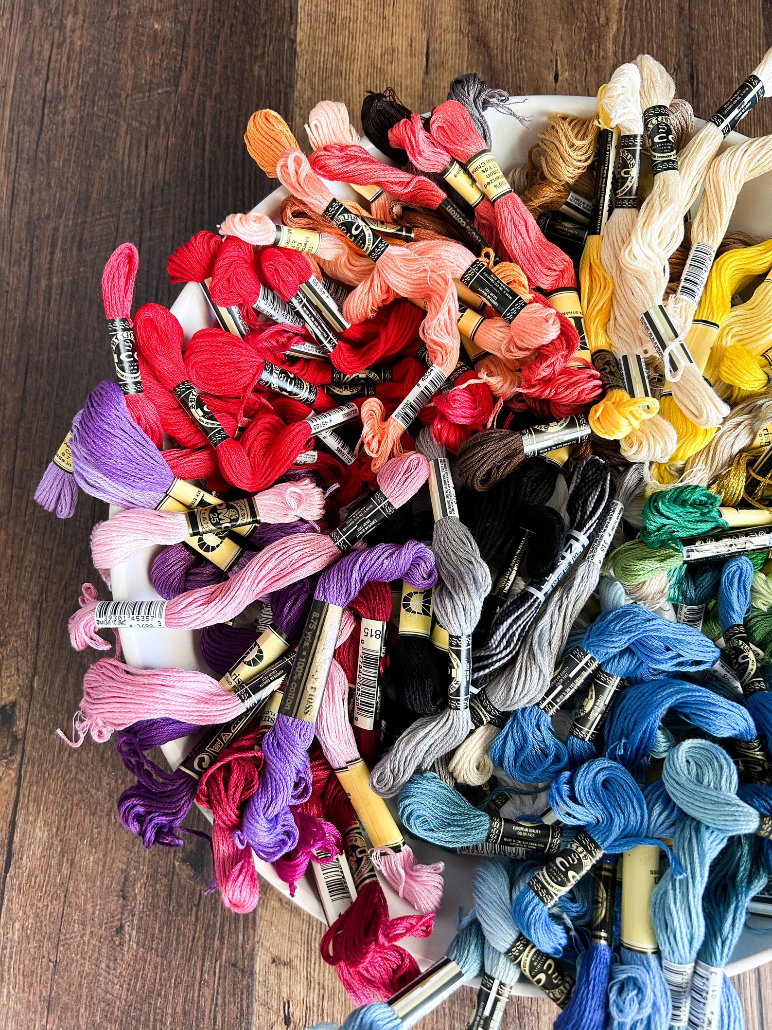150 Vintage NOS Embroidery Floss, Multiple Colors, Embroidery Floss ...