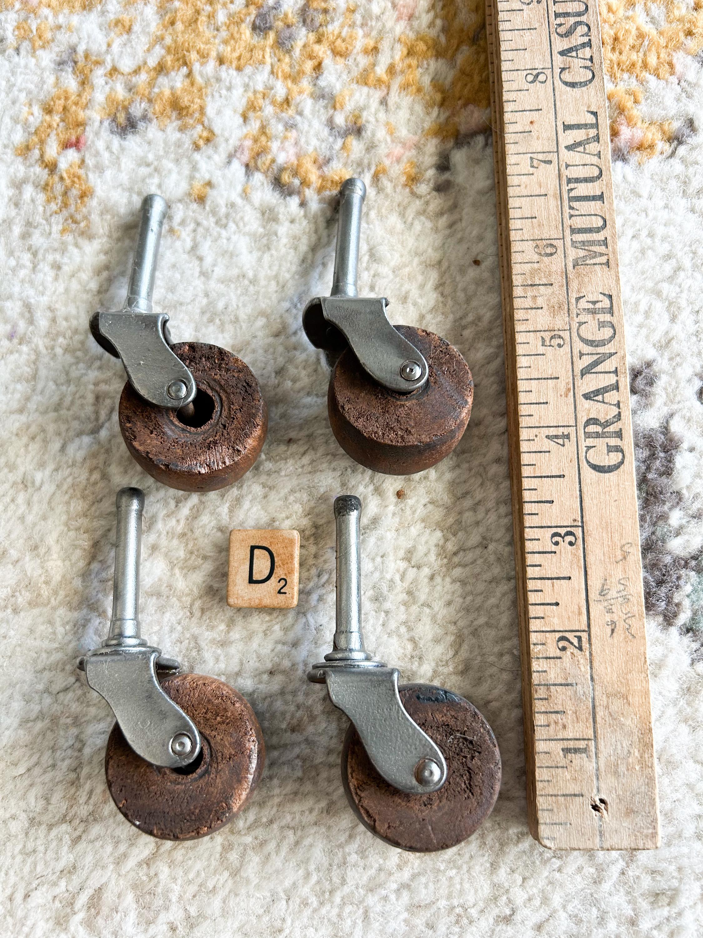 Antique Casters, Vintage Casters, Wooden Casters, Porcelain Casters ...