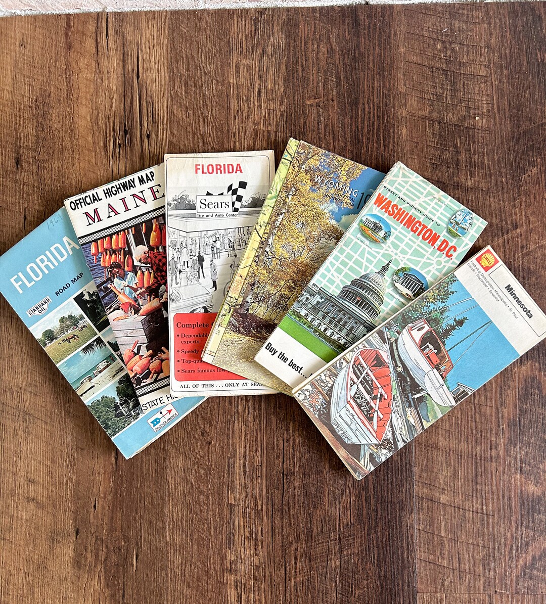 Vintage Road Map, Maps, Travel Map, Road Map, Roadmaps, Road Maps, Old ...