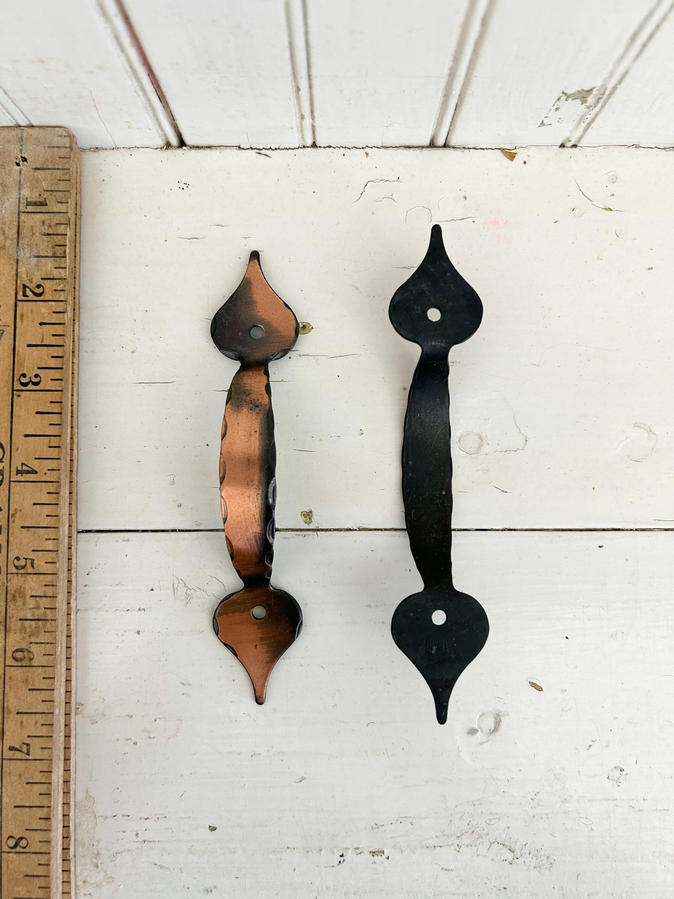 Vintage Copper Drawer Pulls | Copper Colonial Drawer Pull | Vintage ...