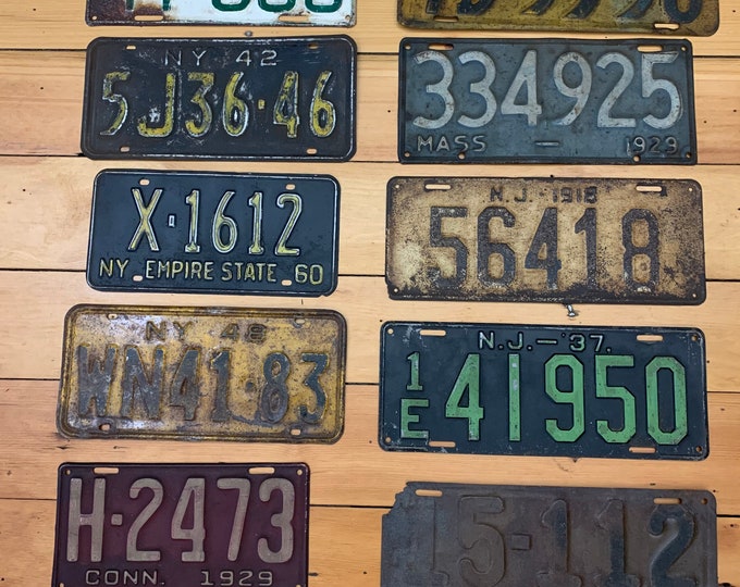 Vintage License Plates, Retro Car Plates Shirt, Collectible Car Plates ...