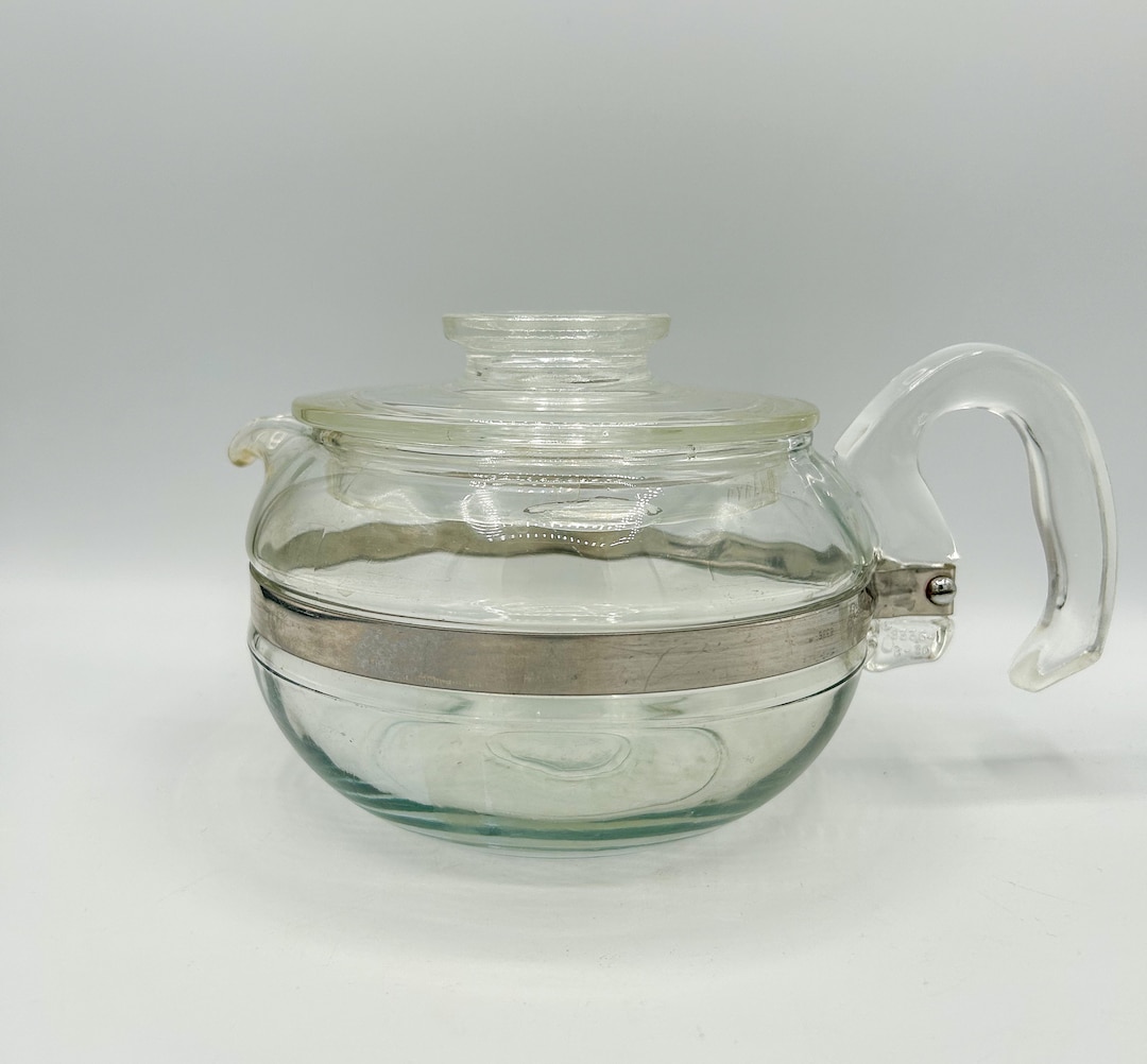 Vintage Pyrex Flameware Teapot Pyrex Flameware Coffee Pot Vintage Pyrex ...