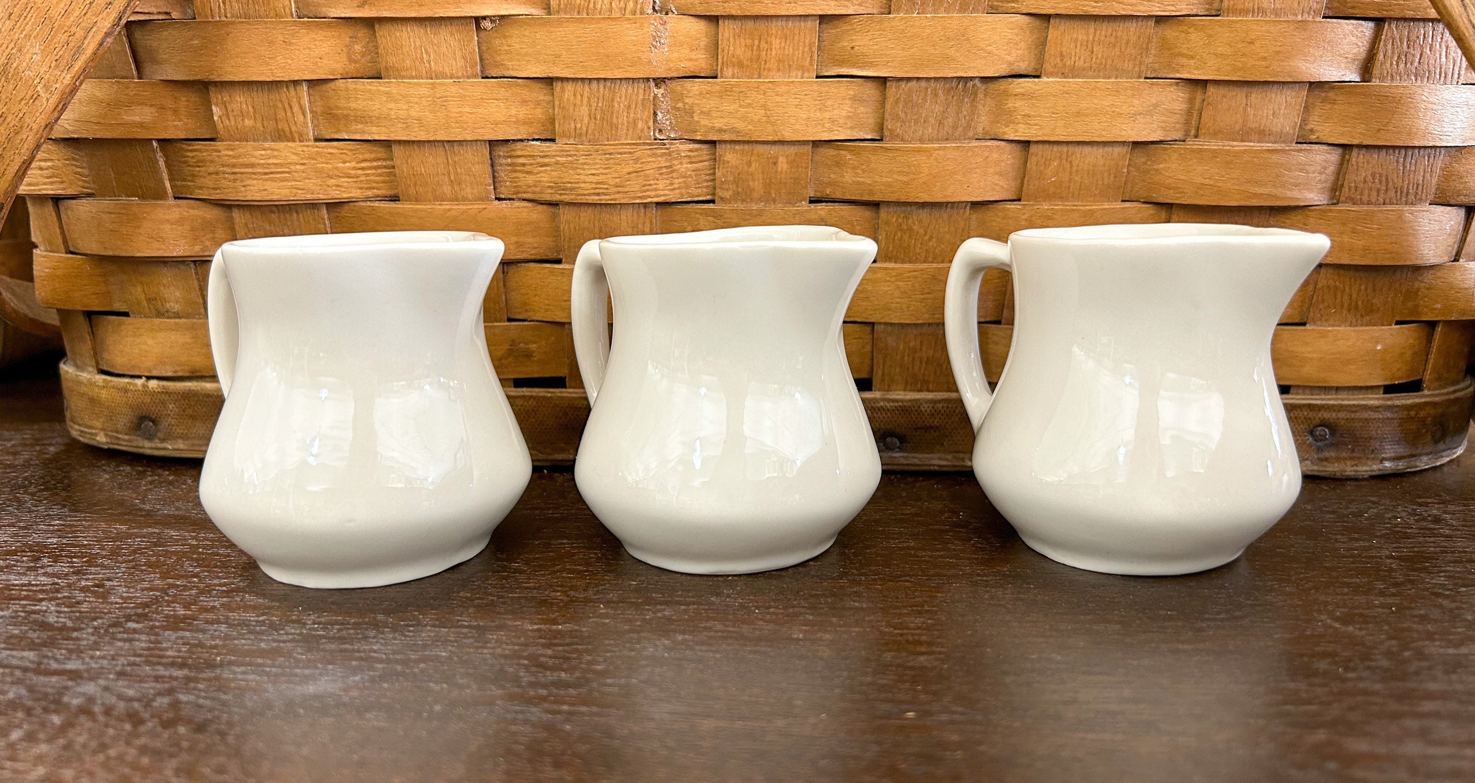 Shenango White Creamer Vintage Creamer Pottery Coffee - Etsy