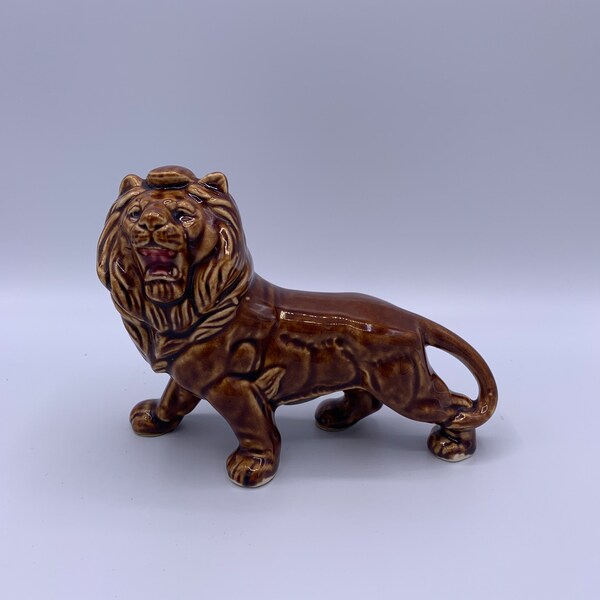 Ceramic Lion - Etsy