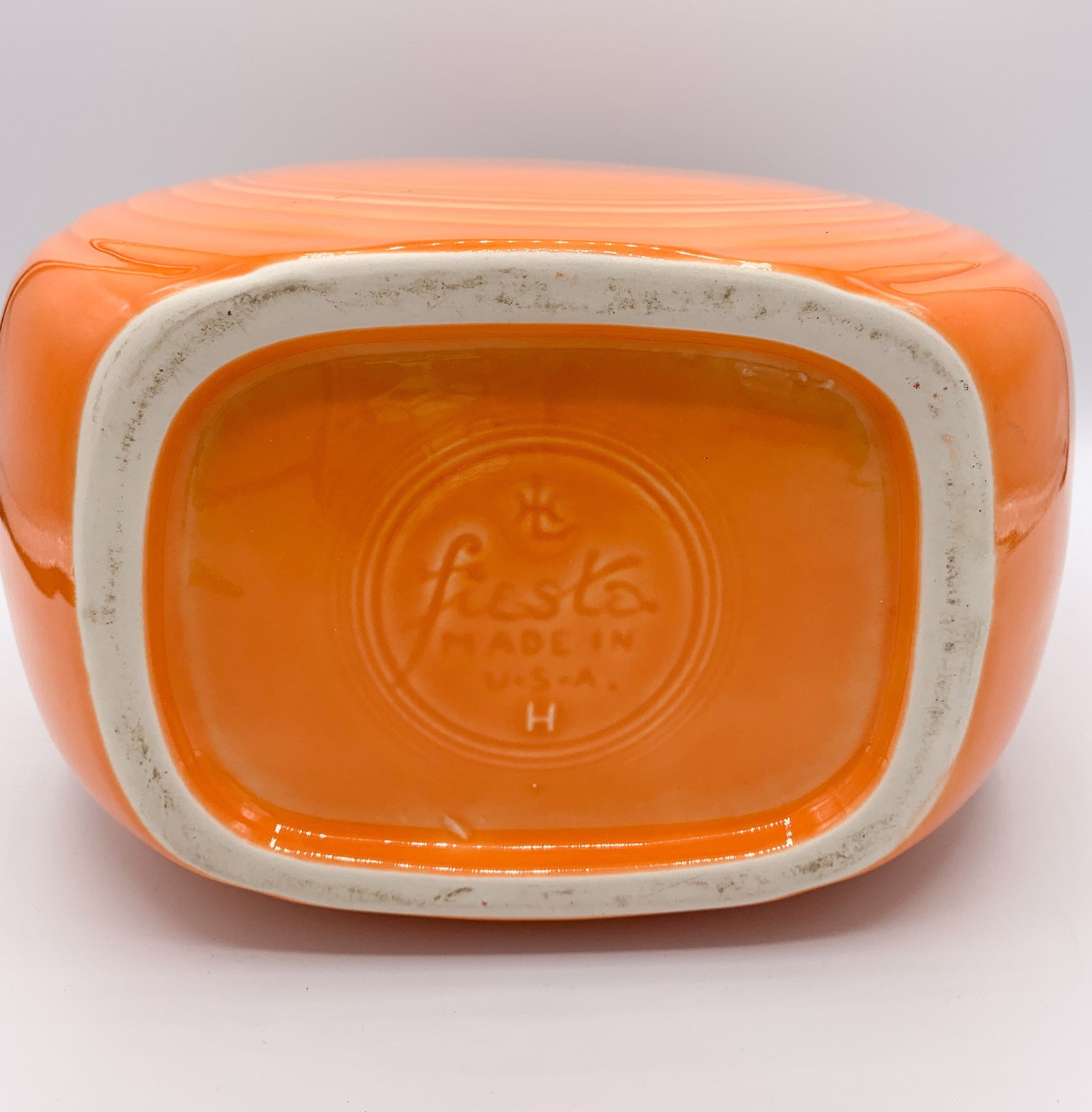 Fiesta Pitcher Fiesta Disc Pitcher Apricot Fiestaware Art Deco Pitcher ...