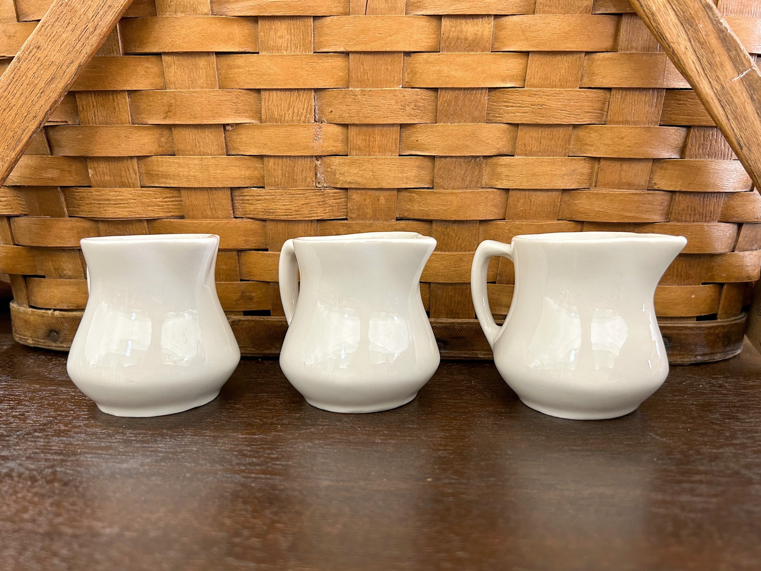 Shenango White Creamer Vintage Creamer Pottery Coffee - Etsy