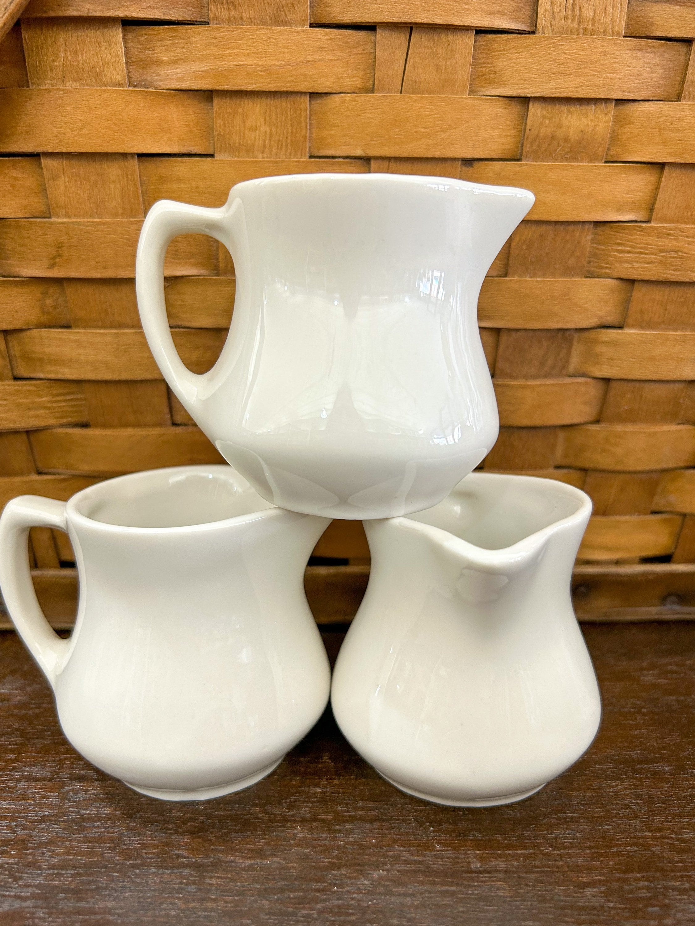 Shenango White Creamer Vintage Creamer Pottery Coffee - Etsy