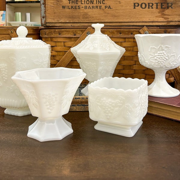 Vintage Milk Glass - Etsy