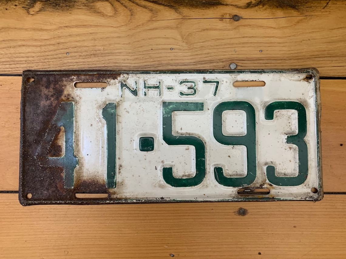 Vintage License Plates Vintage Plates Mancave Decor Gift - Etsy