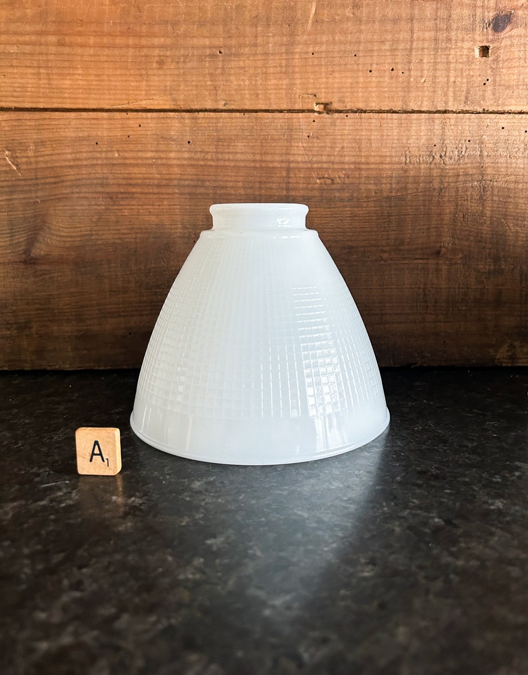 Vintage Milk Glass Lamp Shades Replacement Shades Hurricane Lamp Shade ...
