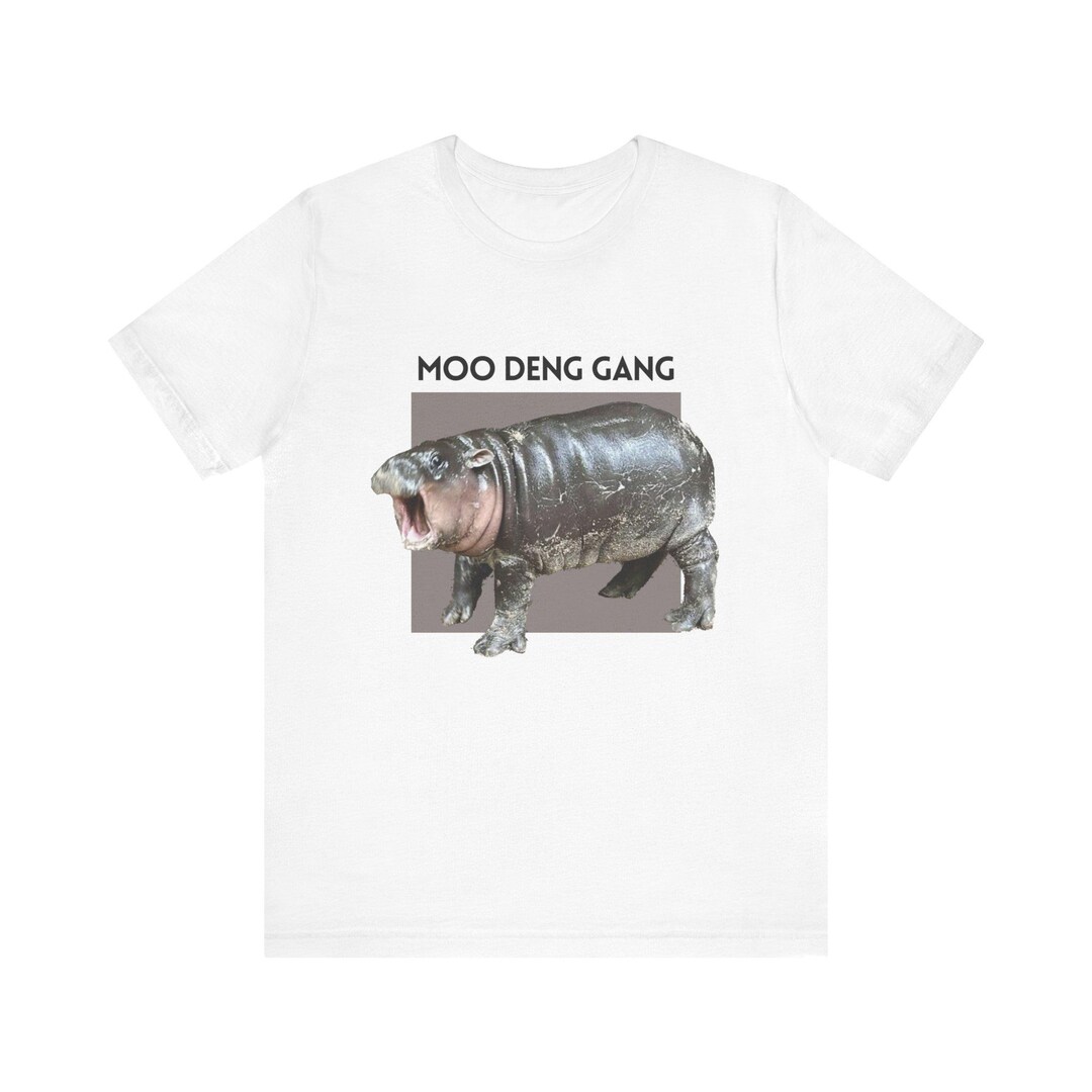 Moo Deng Gang Baby Hippo Unisex Jersey Short Sleeve Tee - Etsy