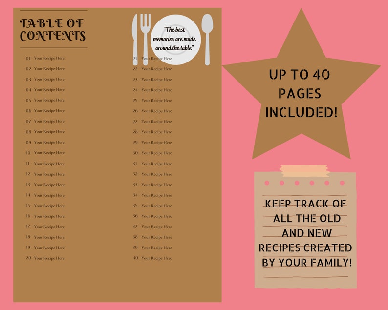 Family Recipe Book, Generational, Digital Download, Notability ...