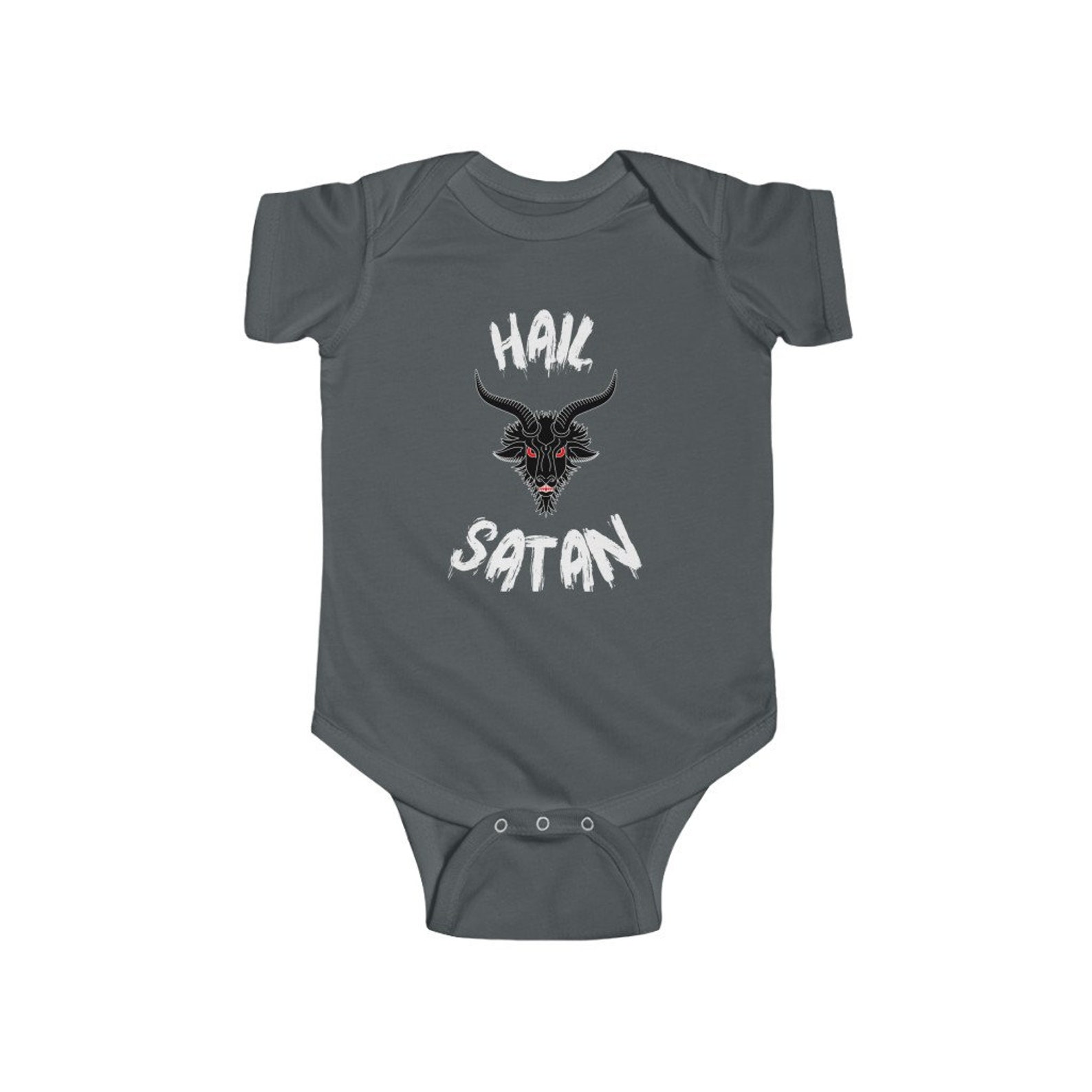 Hail Satan Baby Shirt, Satanic Baby Bodysuit, Goth Baby Clothes ...