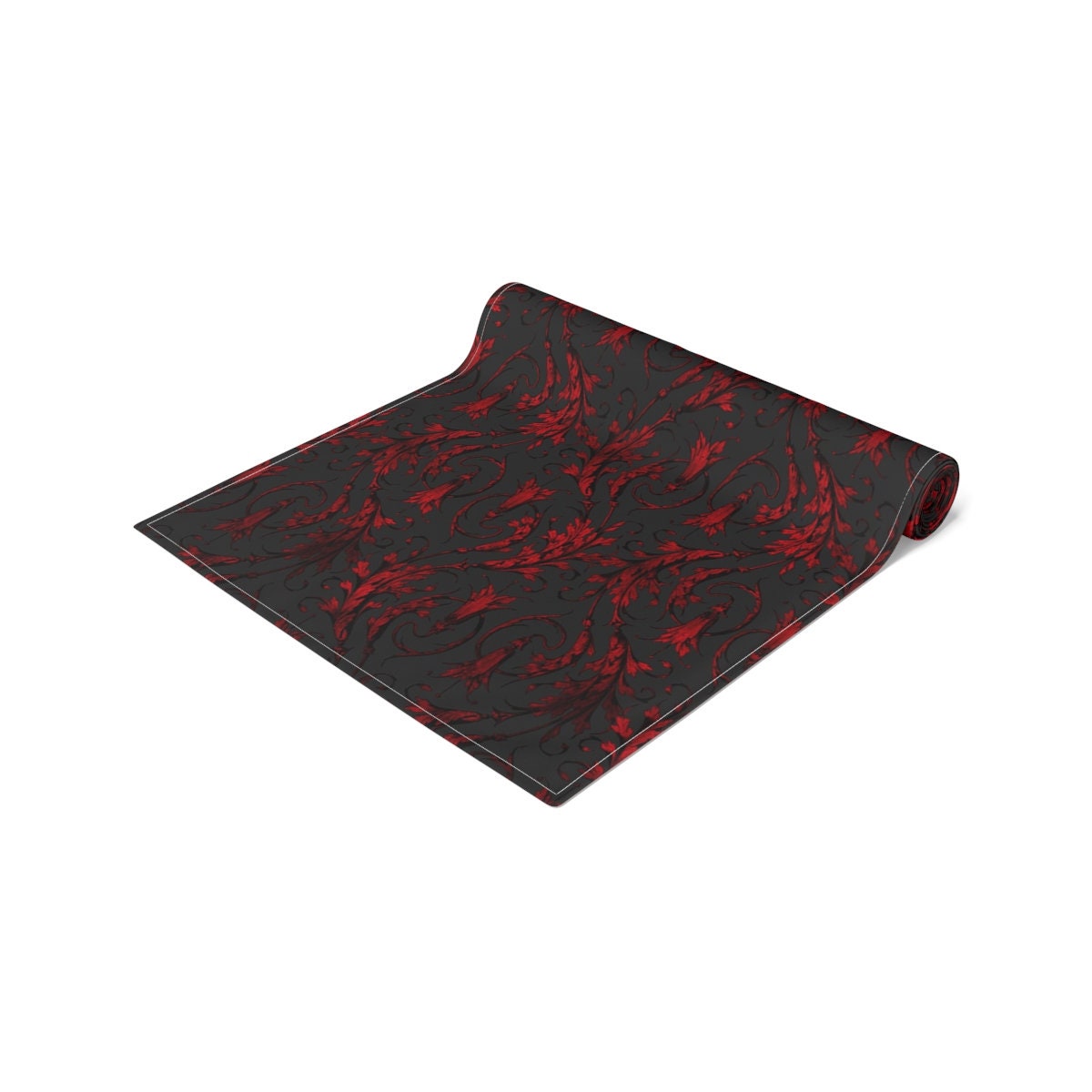 Goth Holiday Table Runner cotton Poly Dark Red Blank - Etsy