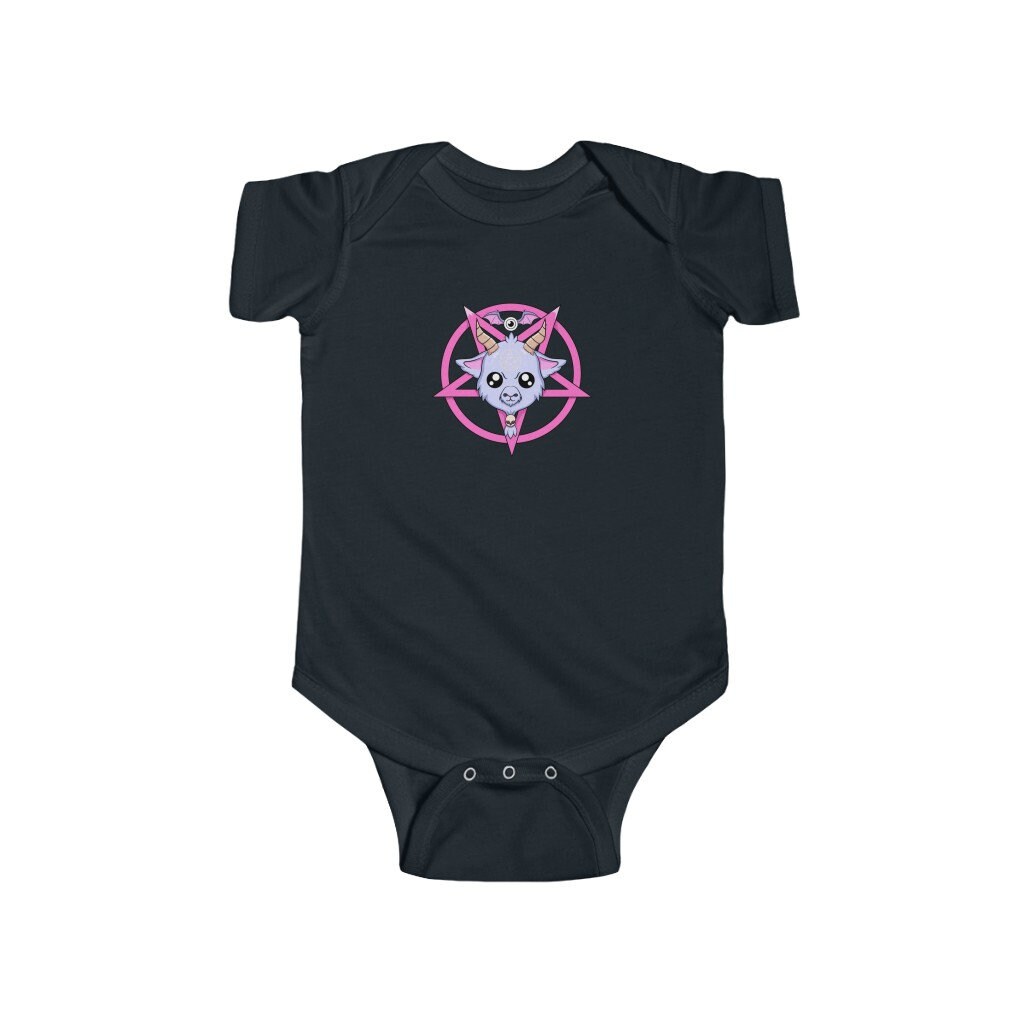 Baby Baphomet Pastel Goth Bodysuit Goth Baby Clothes Alt - Etsy